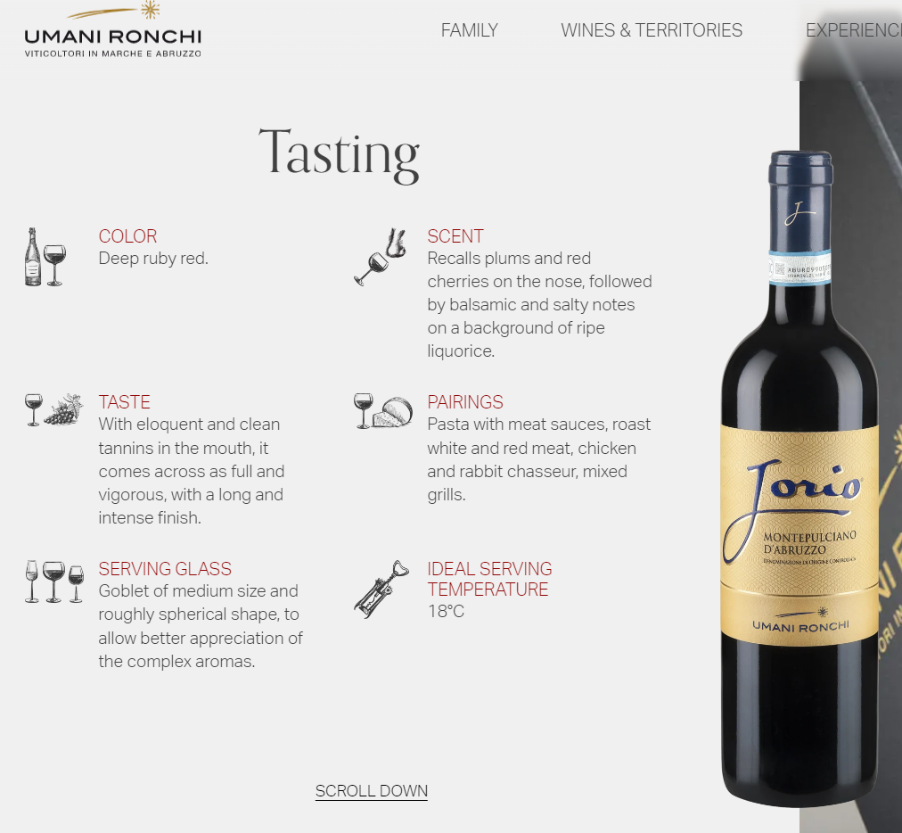 우마니론끼 요리오 (Umani ronchi Jorio, Montepulciano d`Abruzzo DOC Italy) - 지극히 ...